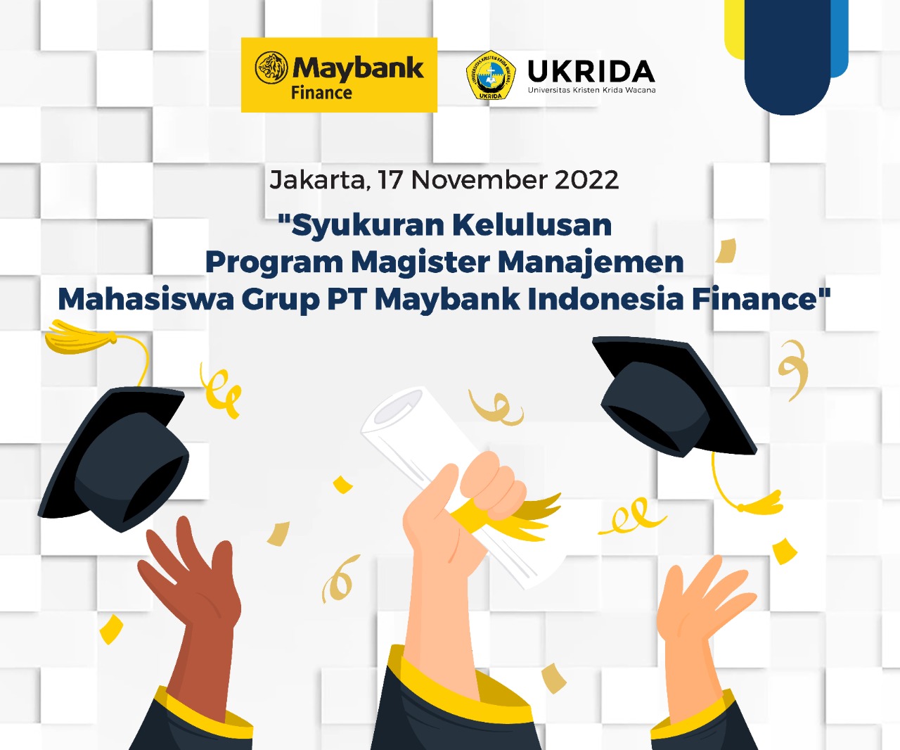 Syukuran Kelulusan Program Magister Manajemen Mahasiswa Grup Pt Maybank ...